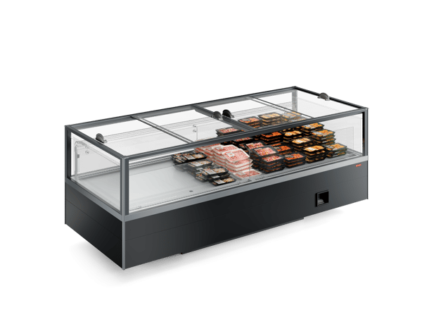 Refrigerated charcuterie and cheese counters