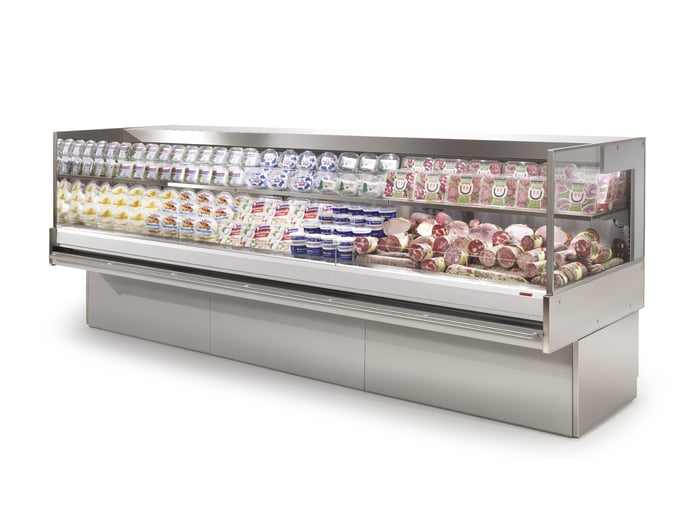 Refrigerated dairy displays