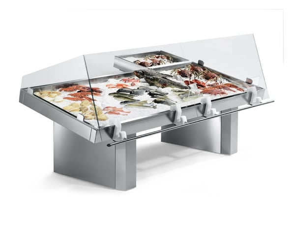 Refrigerated fish counters
